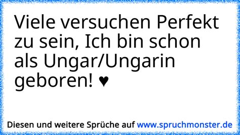 Viele Versuchen Perfekt Zu Sein Ich Bin Schon Als Ungar Ungarin