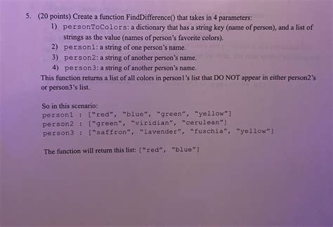 Solved In Python Create A Function Finddifference ﻿that