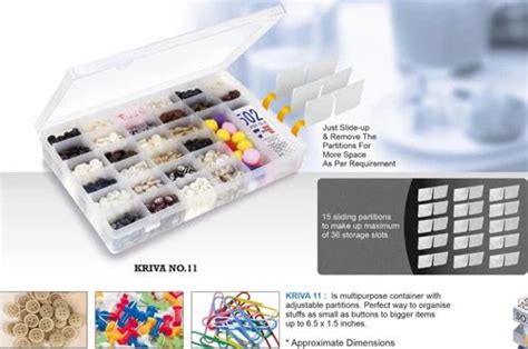 Detachable Partitions Plastic Container At Rs 68 50 Piece Clear