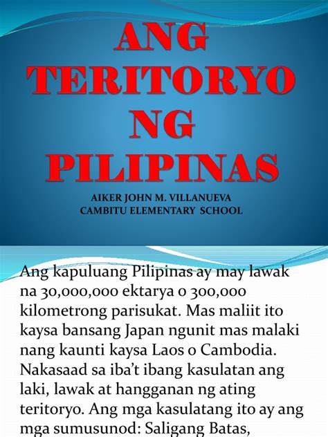Ang Teritoryo Ng Pilipinas 403 Plays Quizizz