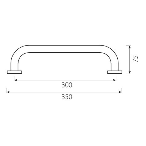 Mâner pentru cadă Ferro Grace lungime 30 cm crom AC24 la pretul de