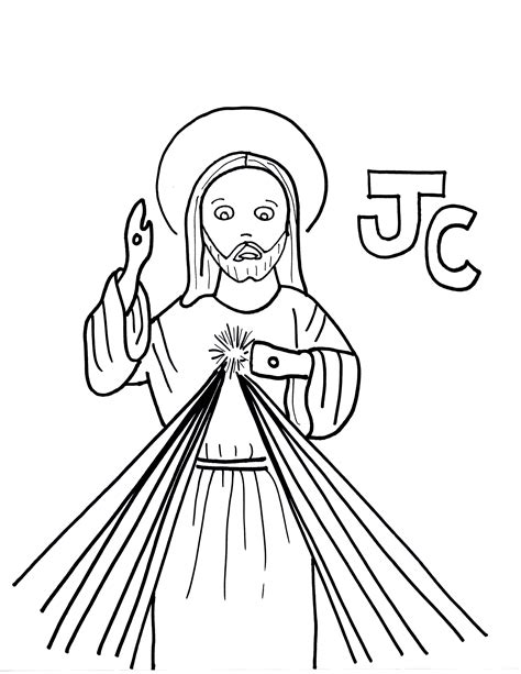 Divine Mercy Coloring Page Images And Photos Finder