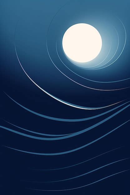 Premium Ai Image A Blue Abstract Background With A Circle And A Circle In The Middle