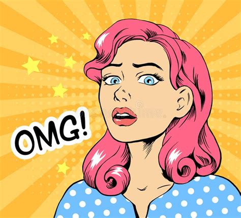 Surprised Omg Shocked Woman Stock Illustrations 288 Surprised Omg