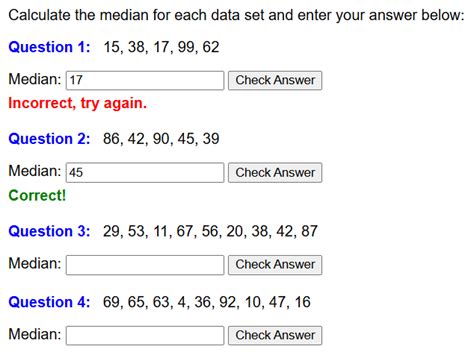 Finding The Median Interactive Worksheet Teaching Resources