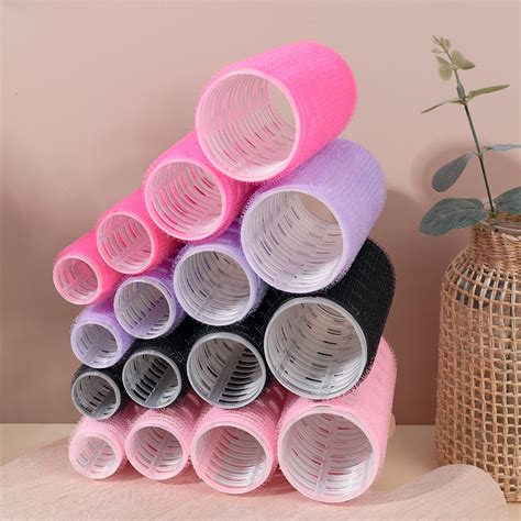 Self Grip Hair Rollers Heatless Hair Curler Hairs Rollers Set Assorted Sizes And Colors Styling