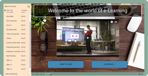 Create A Table Of Contents Toc With Adobe Captivate Classic