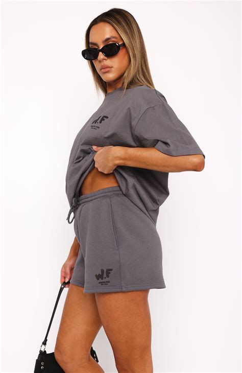 The New Standard Lounge Shorts Volcanic White Fox Boutique Uk