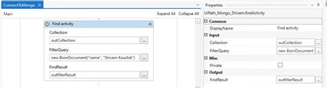 Uipath Mongodb Howto Connection Read Collections Update Fields
