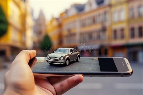 Gps Phone Position Mobile Navigation Point Map Direction Travel Location Generative Ai Stock