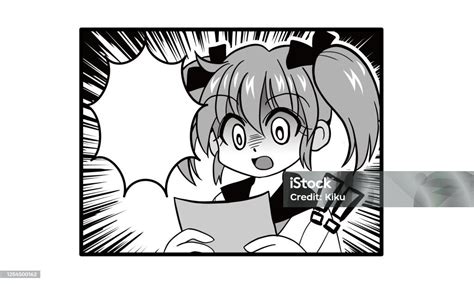 Fille Mignonne De Dessin Animé Avec Des Queues Jumelles Vecteurs Libres