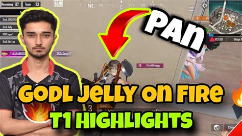 GodL Jelly On Fire Latest T1 Highlights Bgmiindia YouTube