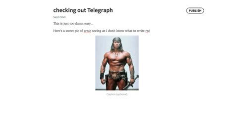 Telegraph Is An Easy To Use Blogging Platform From Telegram Digital