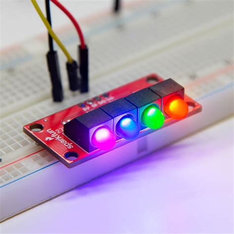 SparkFun RGB Addressable CBI LED 5mm Right Angle From MindKits New