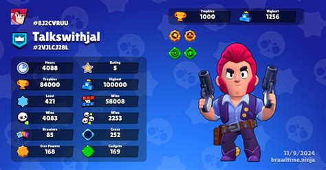𓂀𝓝𝕿𝓩𝓔꧁🃏꧂ Brawl Stars Profile Brawl Time Ninja