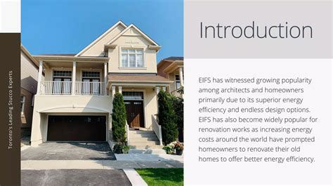 Benefits Of Exterior Insulation Finishing System Eifs Ppt