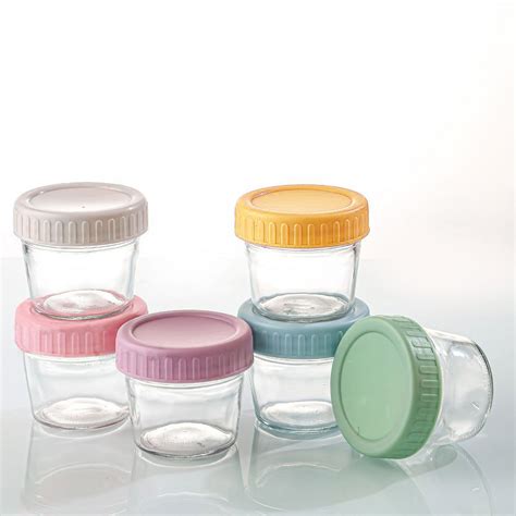 6 Pack Salad Dressing Container To Go100ml Glass Small Condiment