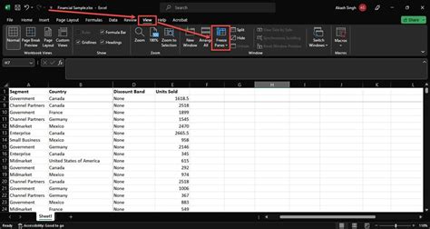 how to freeze multiple rows in excel