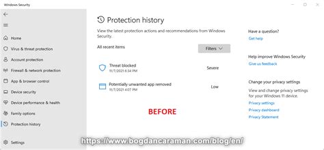 How To Clear Windows Security Protection History