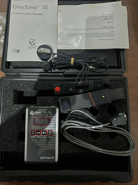 Quest Technologies Questemp Iii Data Logging Personal Heat Stress