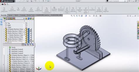 How To Make D Motion Study In Solidworks Tutorial Marble Machine Solidworks Share