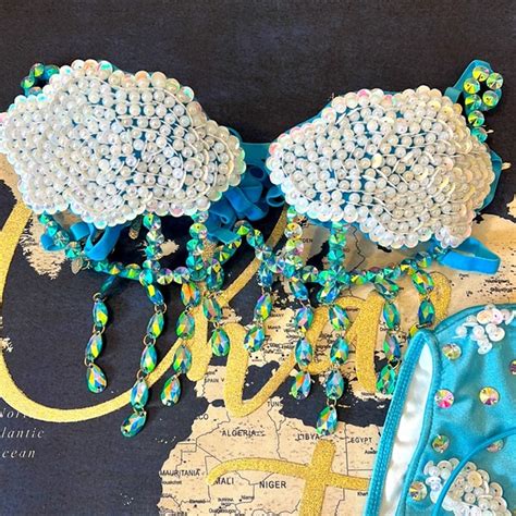 Iheartraves Tops Magical Wonderland Cloudy Angel Carnival Bra Nwt