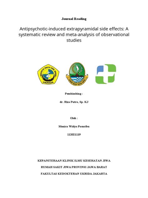 Extrapyramidal Syndrome Pdf
