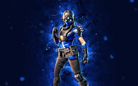 4k Free Download Trilogy Blue Neon Lights Fortnite Battle Royale