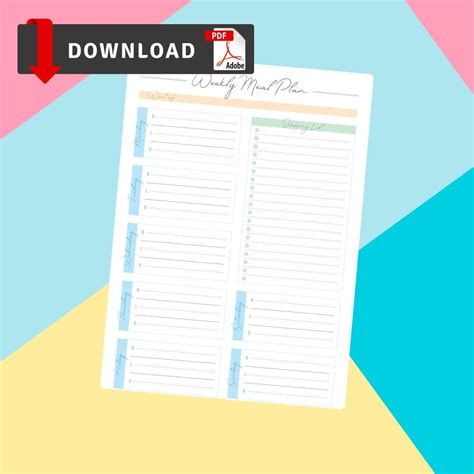 This Weekly Food Diary Will Make Meal Planning So Much Easier You Can