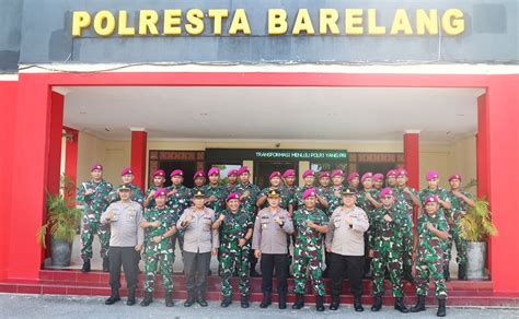 Pasukan Yonmarhanlan IV Gelar Serangan Halalbihalal Keliling Batam