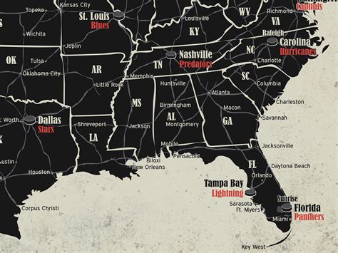 Nhl Teams Map Usa Hockey Arena Map Geojango Maps