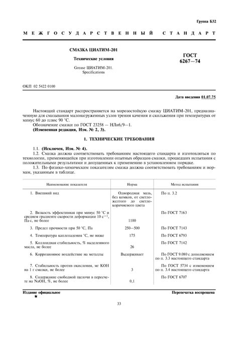 ГОСТ 6267-74: Смазка ЦИАТИМ-201. Технические условия