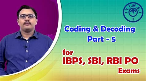 Coding And Decoding Part 5 For Ibps Sbi Rbi Po Exams Youtube