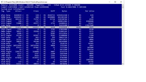 Identifying Driver Memory Leaks On Windows 10