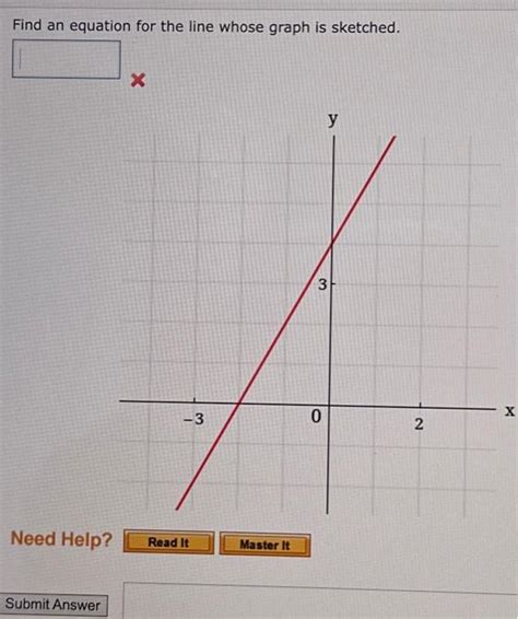 solved find an equation for the line whose graph is