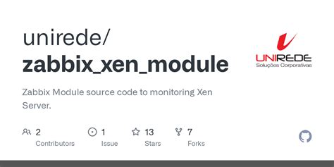 GitHub Unirede Zabbix Xen Module Zabbix Module Source Code To Monitoring Xen Server