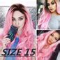 Styles Long Natural Wave Colorful Wig High Temprate Fiber Synthetic Hair Mixed Color Cosplay