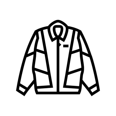 Thrifted Jacket Thrift Driven Fashion Line Icon Illustration 57814651