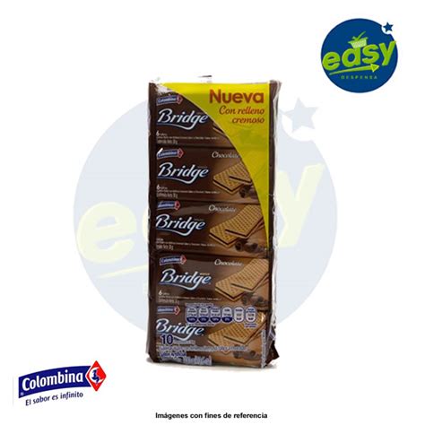 Galletas Bridge Sabor Chocolate De Colombina Paquete Unidades EaSY