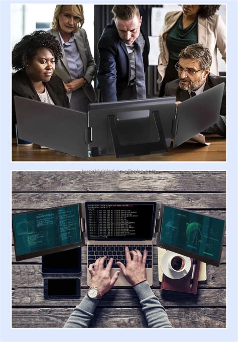 Triple Screen Laptop Monitor Gaming Monitors Portable Triple Screens
