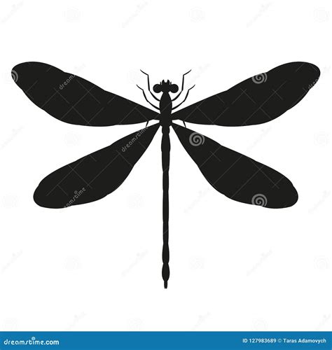 Dragonfly Silhouette Stock Illustrations 4885 Dragonfly Silhouette