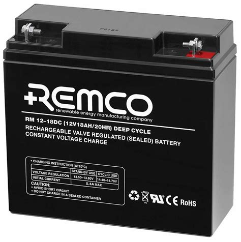 Deep Cycle Rechargeable Sealed Lead Acid Battery Rm12 18dc Sealed