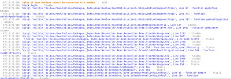 When Viewing The Components Of A Model The Warning Value Of Type Boolean Cannot Be Converted