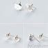 Douce Feuille De Ginkgo Perle Argent Sterling Feuille De Lotus Boucles