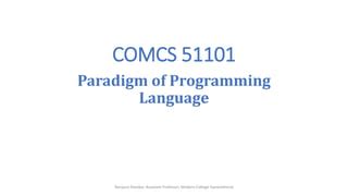 Paradigms Of Programming Languages CH Introduction Pptx