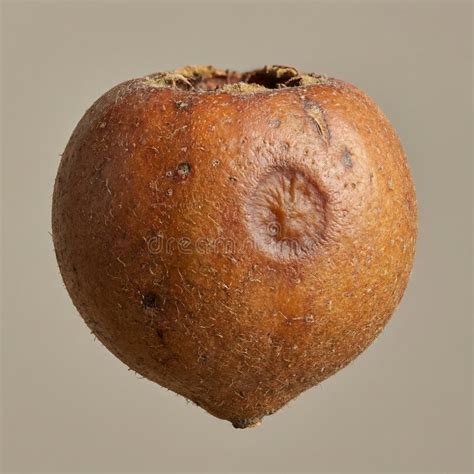 Rotten Brown Medlar Fruit Stock Illustration Illustration Of Calyx