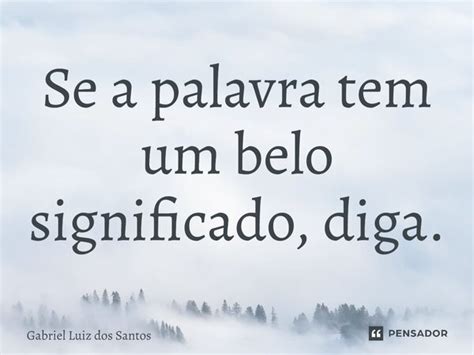 ⁠se A Palavra Tem Um Belo Significado Gabriel Luiz Dos Santos
