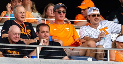 Peyton Manning Morgan Wallen Celebrate Tennessees College World