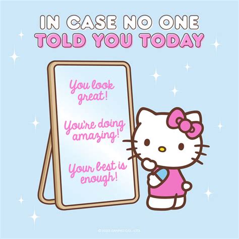 Hello Kitty On Instagram Wellnesswednesday Morning Affirmations To