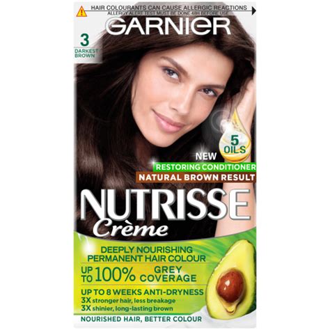 Garnier Nutrisse Creme Deeply Nourishing Permanent Hair Colour Dark